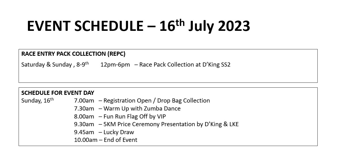 Durian Fun Run 2023 | Checkpoint Spot