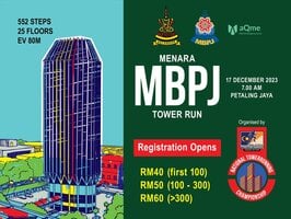 Menara MBPJ Tower Run 2023 Registration